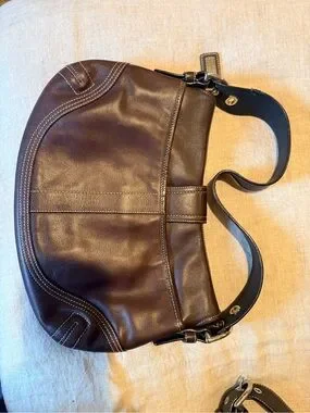 Coach | Bags | Coach Classic Brown Leather Shoulder Bag | Poshmark